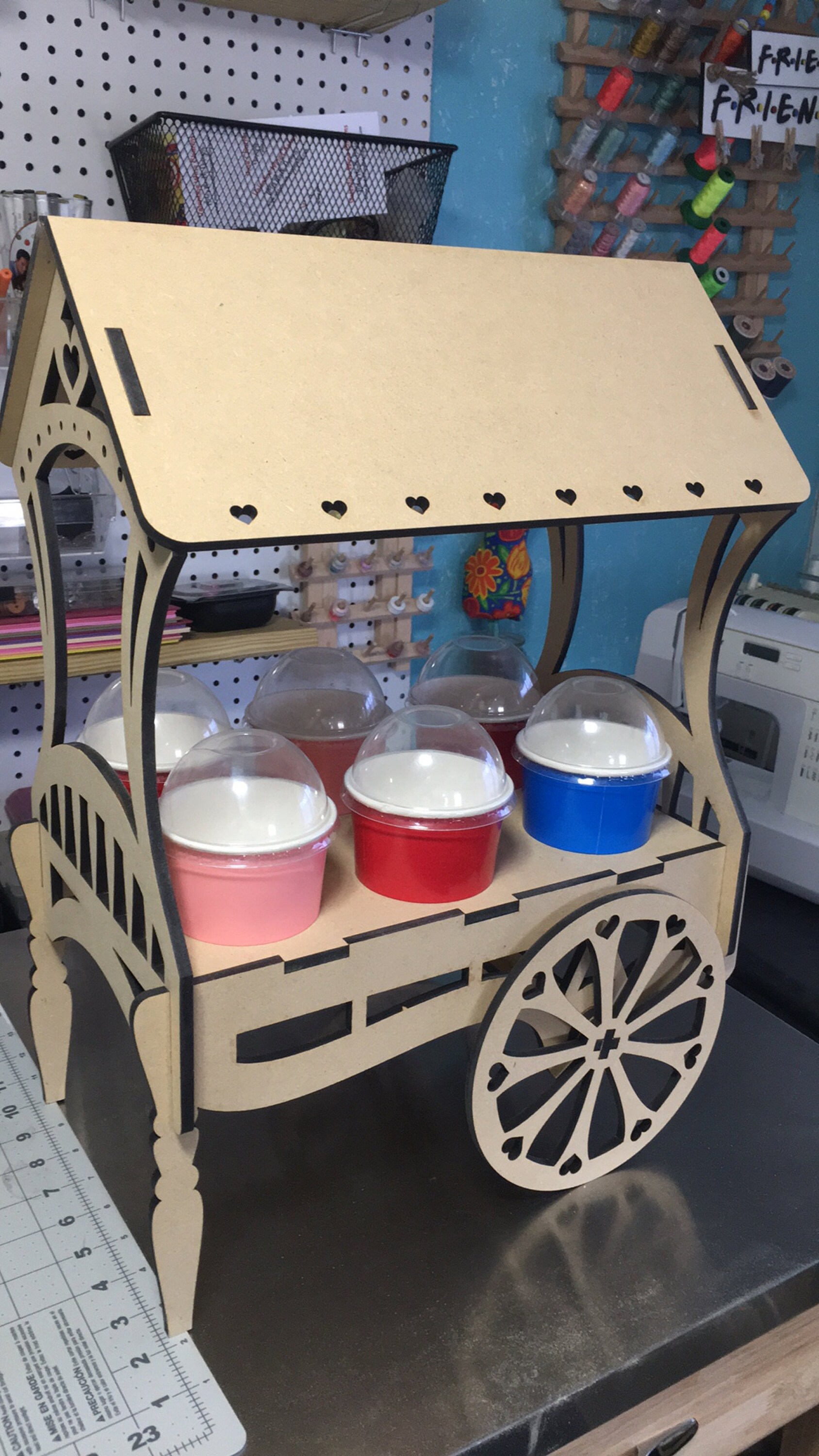 Sweet Cart Svg Laser Cut File Glowforge Pattern | Etsy