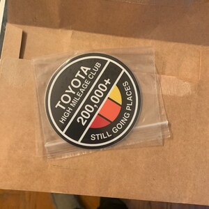 Toyota High Mileage Club Vinyl Sticker 4WD 4X4 Japanese Vintage Retro ...