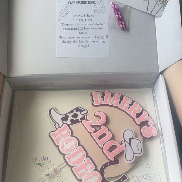 Rodeo Cake Topper | My First Rodeo Cake Topper| Birthday Cake Topper ...