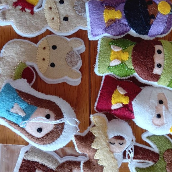 Pattern Felt Celestial Sewing Pattern Rainbow, Sun, Cloud, Moon, Star ...