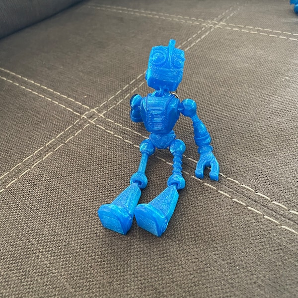Keychain Robot Fidget, 3d Print, Fidget, Stocking Stuffer, Flexi Robot ...