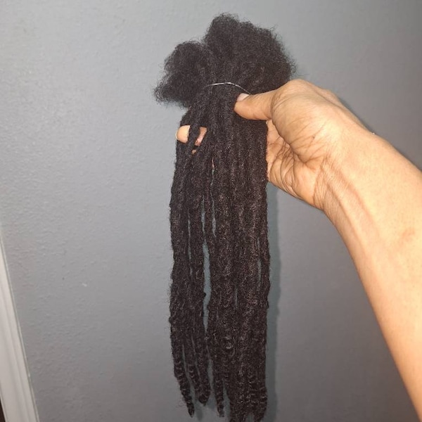 Textured Human Hair Wicks Loc Extensions Jumbo Loc Extensions Thick ...