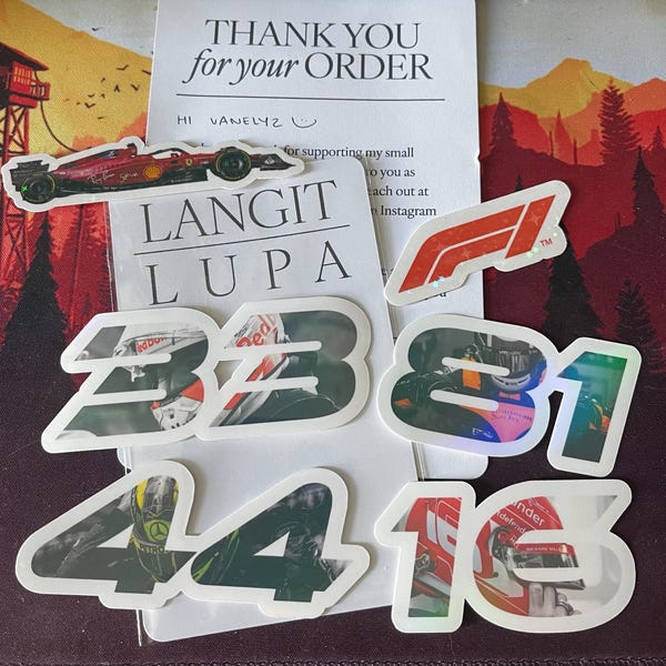 Formula 1 Funny Driver Quotes Sticker Bundle - Mclaren Red Bull ...