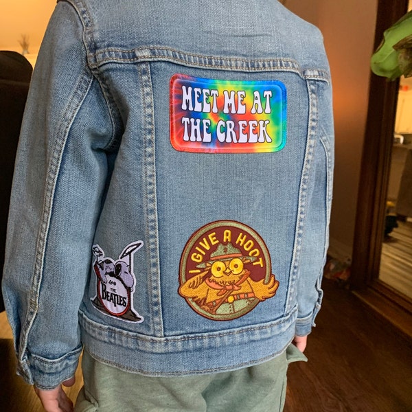 I Give A Hoot Iron-on Patch | My Original Copyrighted, Human Created ...