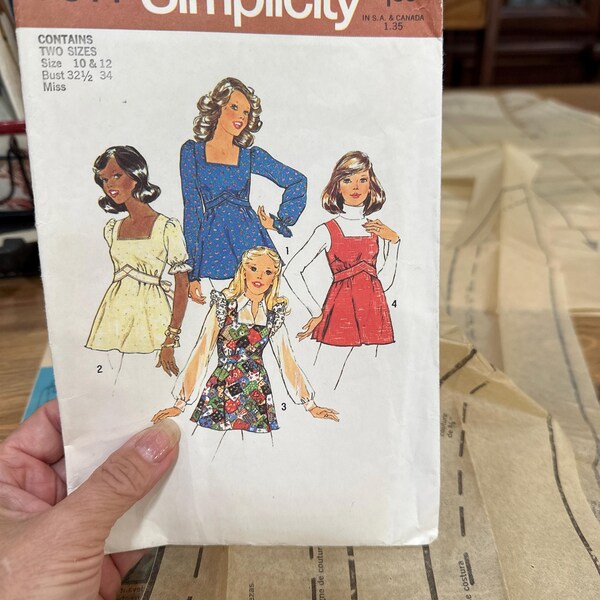 UNCUT and FF Pattern Pieces Vintage Simplicity 8064 Sewing Pattern Size ...