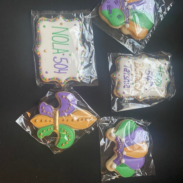 Mardi Gras Cookies, Shrove Tuesday Cookies, Fat Tuesday Cookies, Mask ...