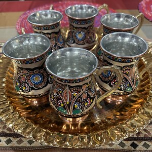 Handmade Turkish Copper Coffee Pot, Turkish-greek-arabic-moroccan ...