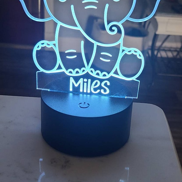 LED Color-changing Night Light - Personalized Kid's Night Light - LED ...
