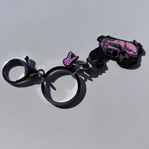 D.va Light Gun Keychain - Overwatch Dva Pistol Keychain - Dva Metal Key ...
