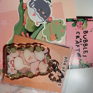 Pile of Ducks Keycharm Glitter Key Charm Key Accessories Charm Keychain ...