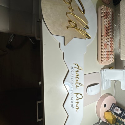 Personalized Realtor Key Closing Realty House Sold Acrylic and Wood ...