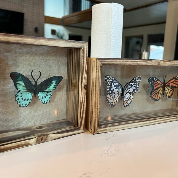 Iridescent Realistic Butterfly Embroidery Applique / High Quality Iron ...