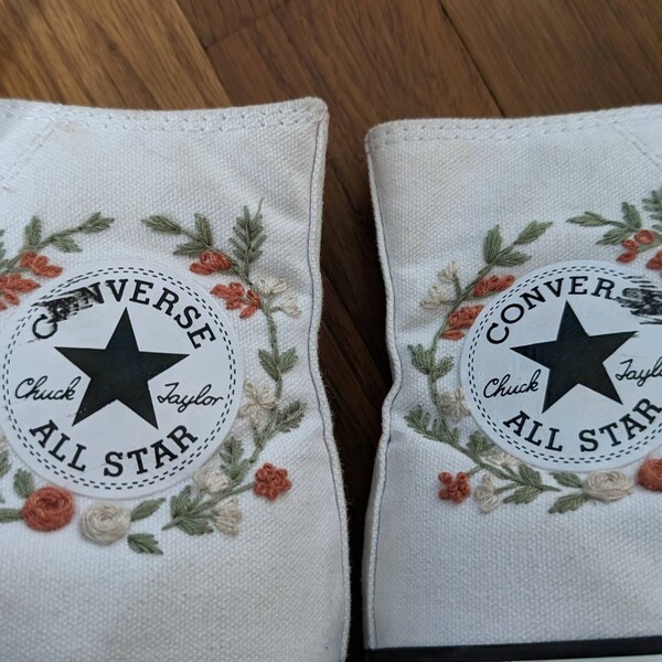 Custom Converse Embroidered Shoes Converse Chuck Taylor 1970s ...