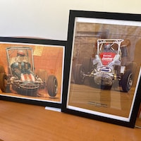 Vintage Reproduction Racing Poster Ed Roth 57 Chevy Gasser Hot Rod ...