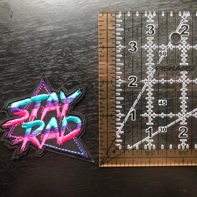 Stay Rad Retro Patch Neon Grand Theft Auto 1980's Retro Iron-on Patch ...