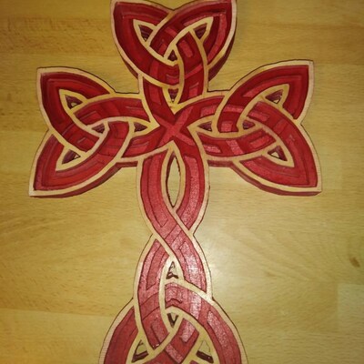 C124-celtic Cross Scroll Saw Pattern pdf, Dxf, Svg, Eps - Etsy