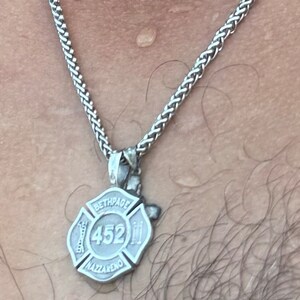 Firefighter Pendant Necklace Fire Rescue Pendant Firefighter Pendant ...