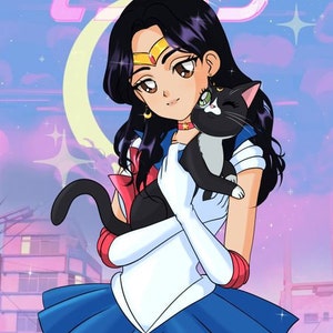 Personalised Sailor Moon Portrait / Custom Sailor Moon Art - Etsy