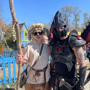 Black Red Huge Horn Forest Gothic Demon Nymph Ram Horn Headdress ...