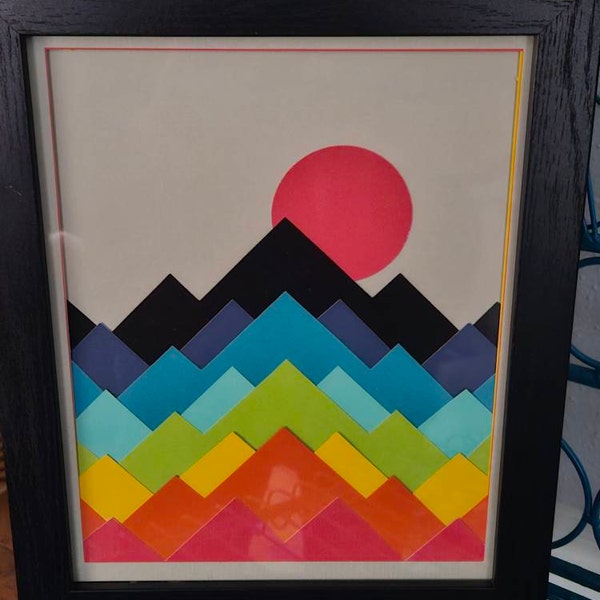 3d Mountain Shadow Box, Paper Cut Svg, Files for Cricut, for Silhouette ...