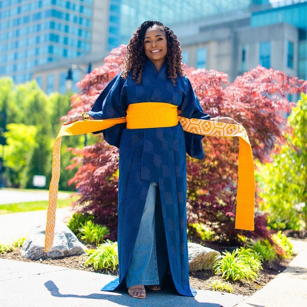 Kimono and Obi 3 Pc Set Authentic Japanese Kimono tsumugi, Nagoya Obi ...