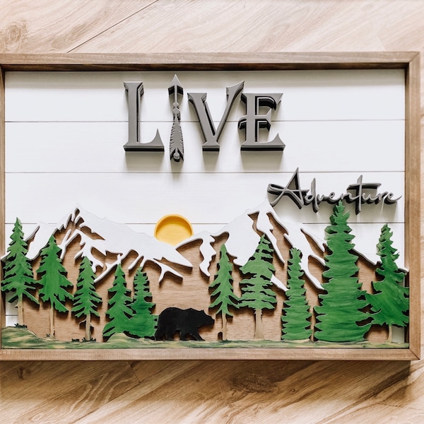 Nature Scenes Dxf for CNC Laser & Plasma Cut, Forest Cut File for Craft ...