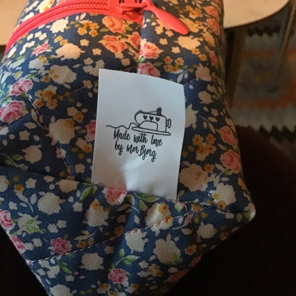 Custom Name Sewing Machine Design Fabric Clothing Labels Product Tags ...