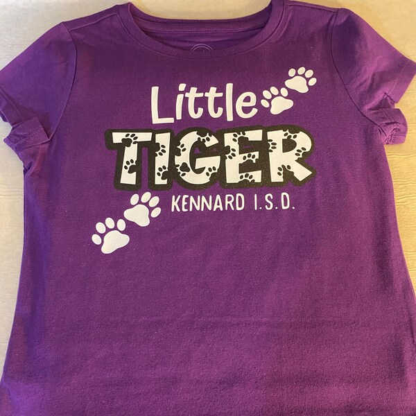 Tiger SVG, Paw Print SVG, Little Tiger, Elementary School Monogram Svg ...