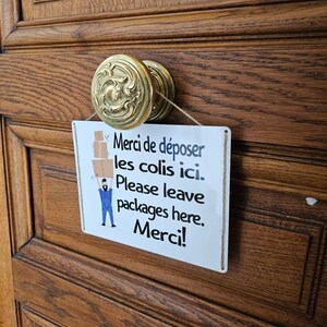 Personalised Delivery Note Metal Sign - Etsy UK