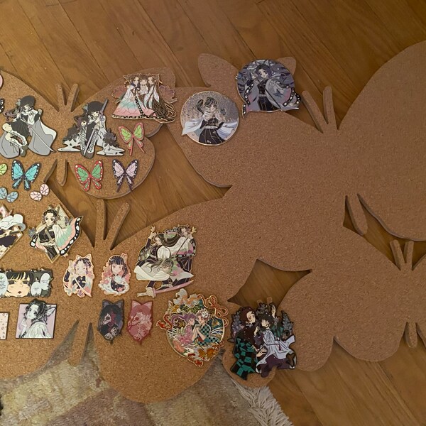 28" X 18" Butterfly Bulletin Board, Butterfly Cork Board, Butterfly Pin ...