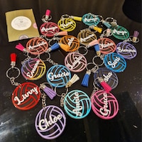 Personalised Netball Keyring / Personalised Netball Keychain / Sports ...