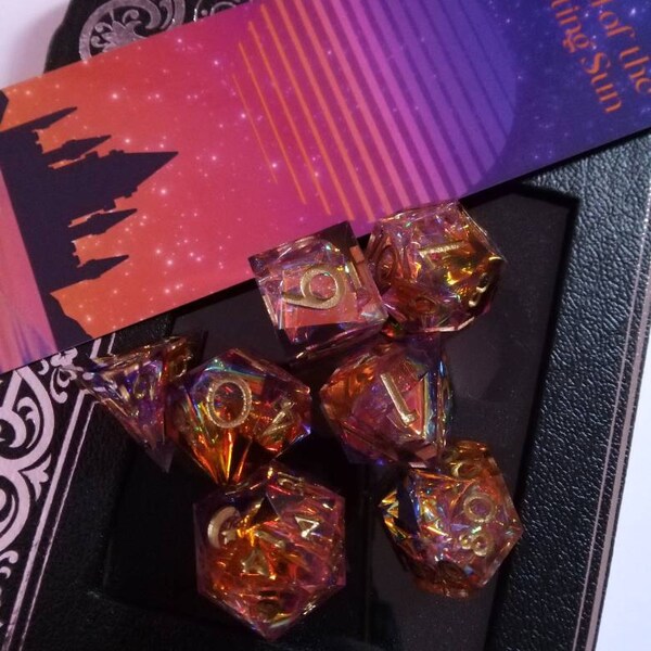 Solid Metal D2 Coin Featuring an a Sun Theme and a Moon Theme Aged ...