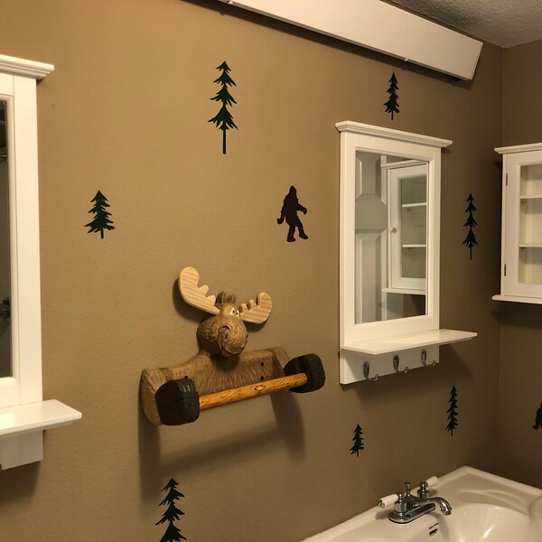 Friendly Sasquatch in the Forest Wall Decal Set - Bigfoot Decals ...