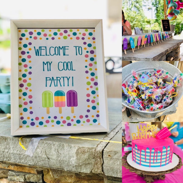 Ice Pop Party Decoration Package for Ice Pop Birthday Party, Summer ...