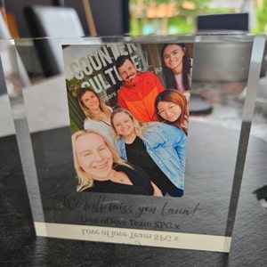 Personalised Memorial Gift Custom Photo Plaque Keepsake for Friends ...