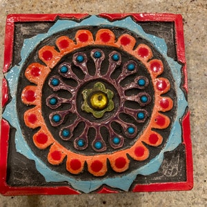Global Folk Tile one Choose From 15 Patterns Handmade Tile - Etsy