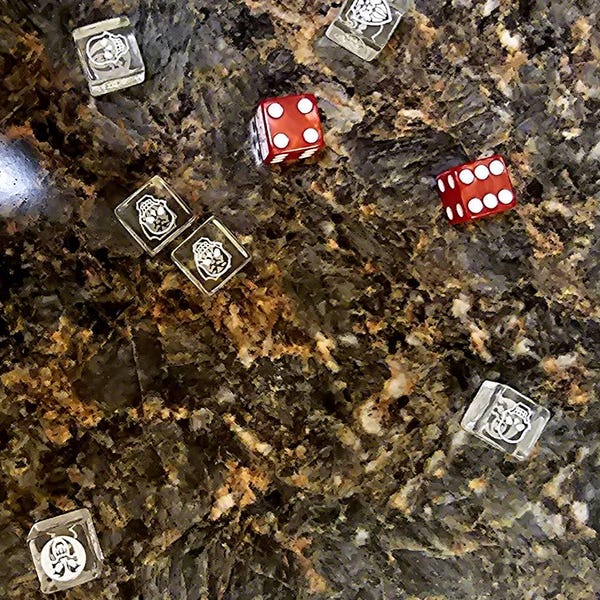 Combat Dice - for Use With Heroquest - Set of 8 - Transparent - Etsy