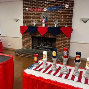 Mini Cake Banner Bunting Centerpiece for Medieval Knight | Etsy