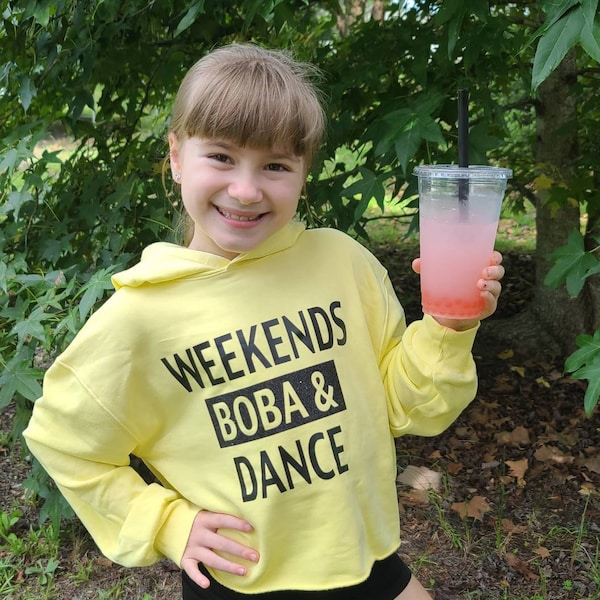 Girls Custom Dance Sweatshirt, Dance & Be Happy Girls Sweatshirt,girls ...