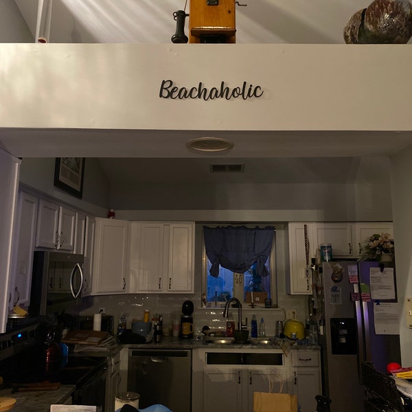 Custom Script Metal Word Sign | Kembara Script Personalized Metal Name ...