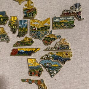 Washington Soft Enamel Keychain Washington Outline Key Ring Illustrated ...