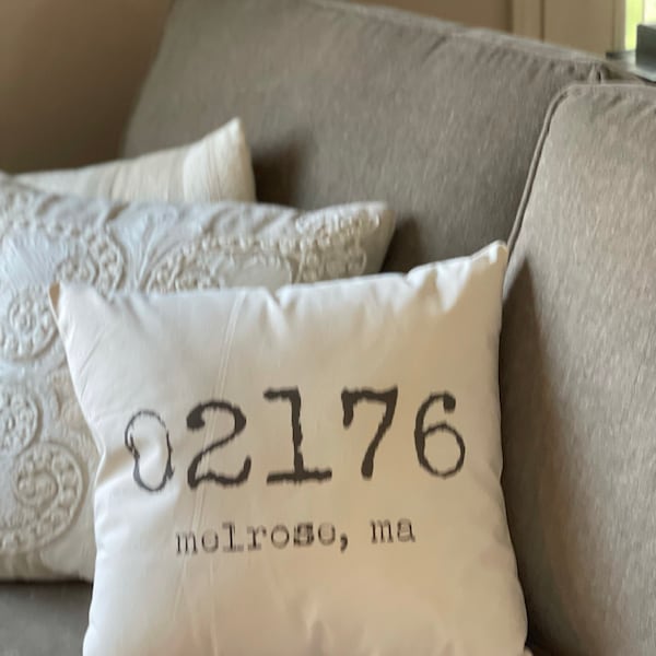 Personalized Zip Code Pillow, Personalized Pillow Wedding Gift ...