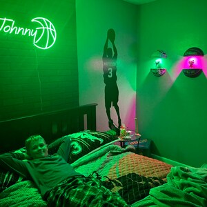 LED Shelf Basketball Spalding Graffiti Orange, NBA, Shoe Rack, Gift ...