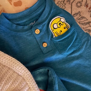 Jake the Dog in a Pocket Adventure Time Iron on Patch - Etsy