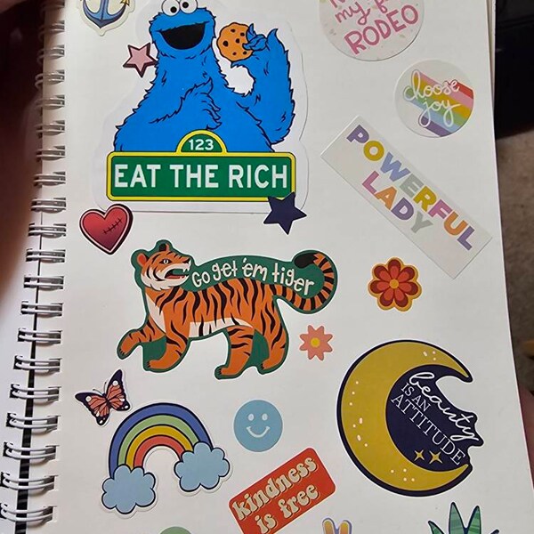 Unused Sticker Club Reusable Sticker Book for Sticker Collector, 6x8 ...