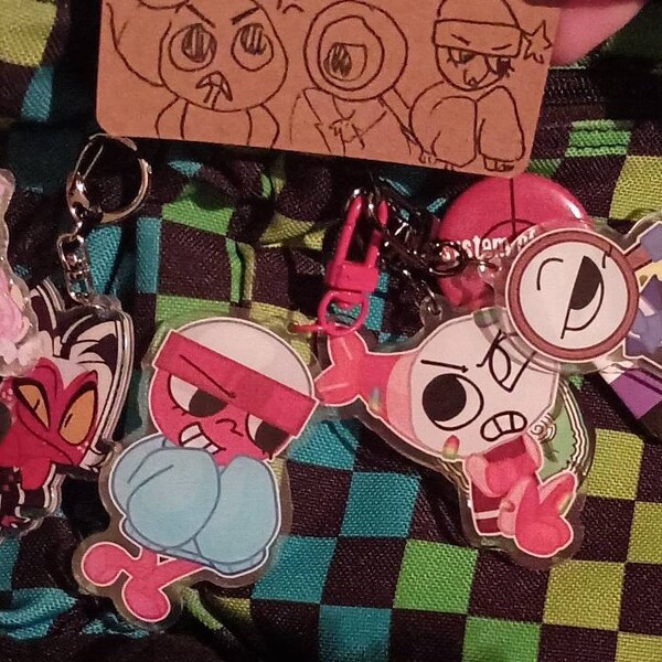 Teardrop BFDI Acrylic Keychain - Etsy