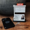 White Real Estate Business Card Display Business Card Holder ...
