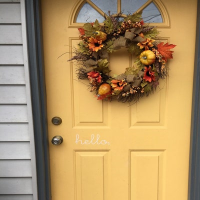Hello Decal, Front Door Decals for Home and Office, Front Door House ...