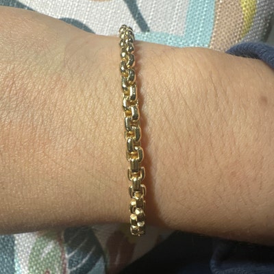 18K Gold Chain Bracelet, Gold Filled Bracelet, Gold Bracelets ...