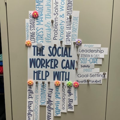 Stress Bulletin Board School Social Work or School Counseling Office ...